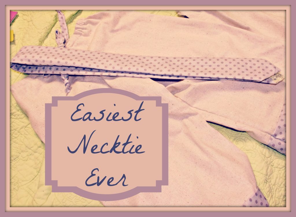 Easiest Necktie Ever - Notes From the Parsonage